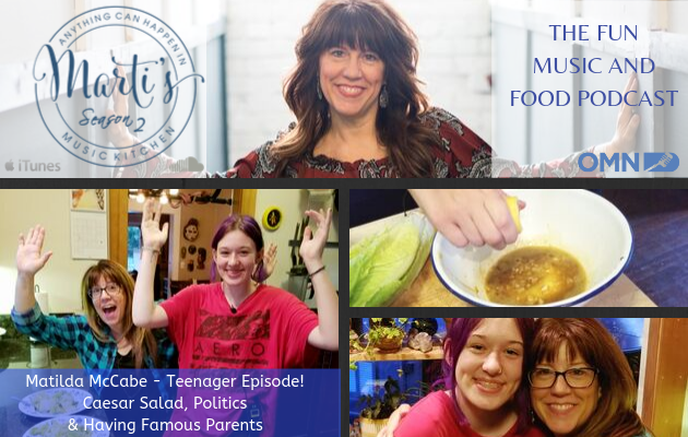 Matilda McCabe (Zia's daughter) makes Caesar salad with Marti / Marti's ...