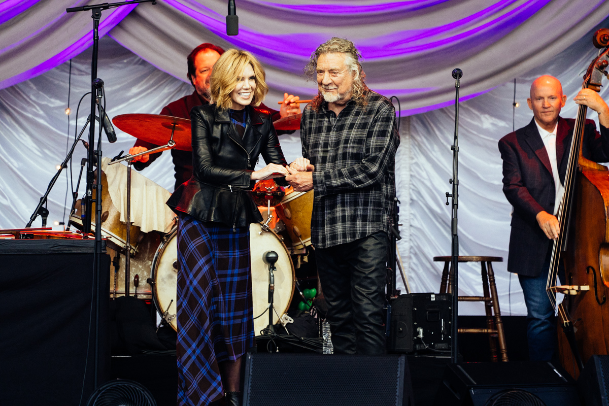 Alison Krauss and Robert Plant w/JD McPherson at the Cuthbert ...