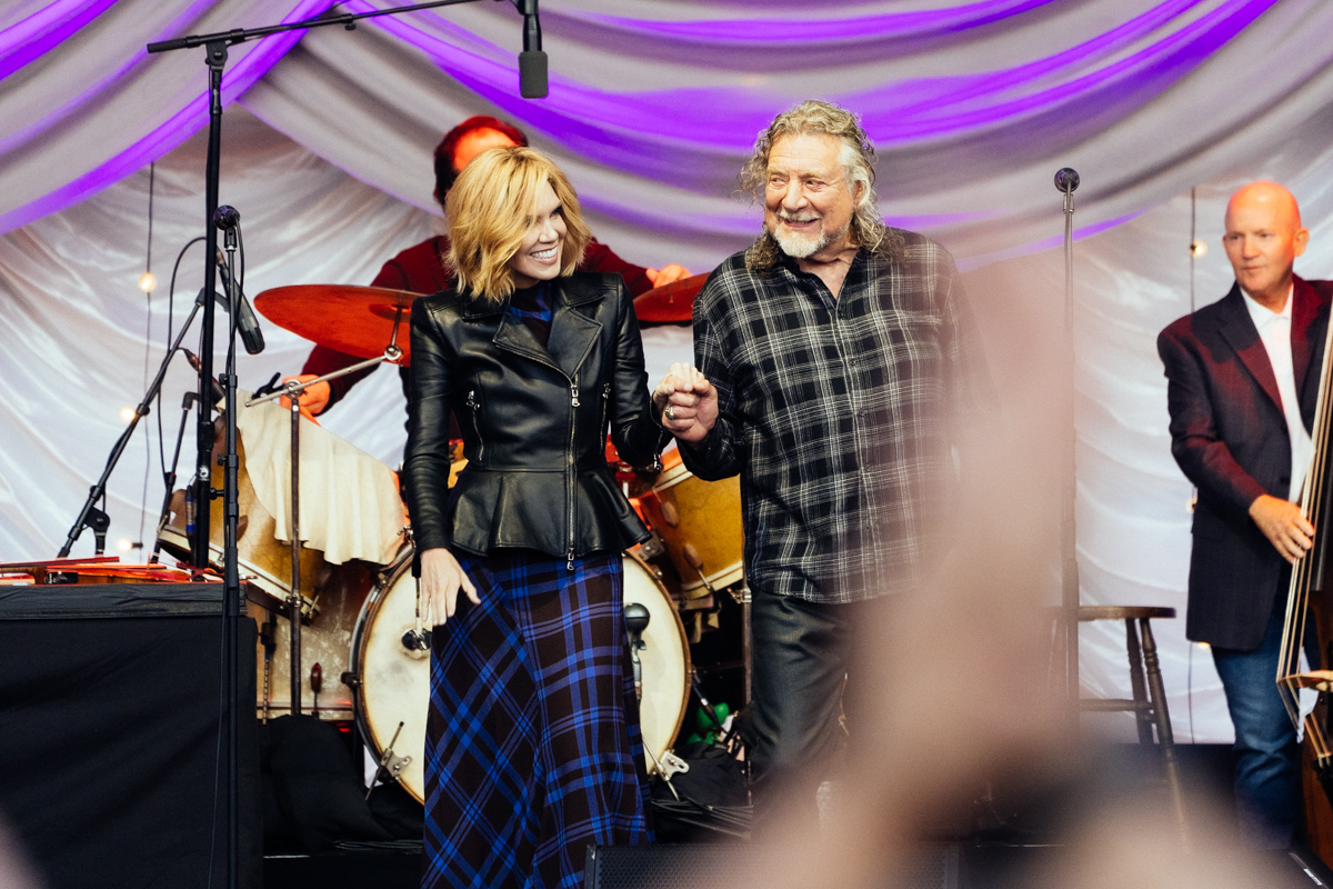 Alison Krauss and Robert Plant w/JD McPherson at the Cuthbert ...