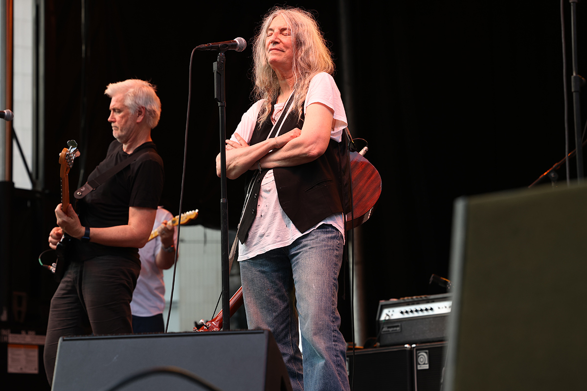 Patti Smith and Her Band at Pioneer Courthouse Square on 8/15/2023 - Photos