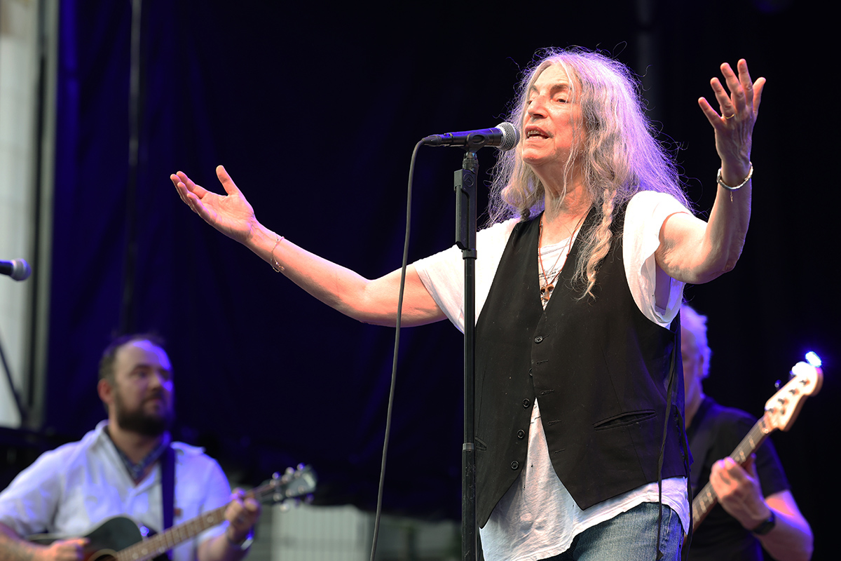 Patti Smith and Her Band at Pioneer Courthouse Square on 8/15/2023 - Photos