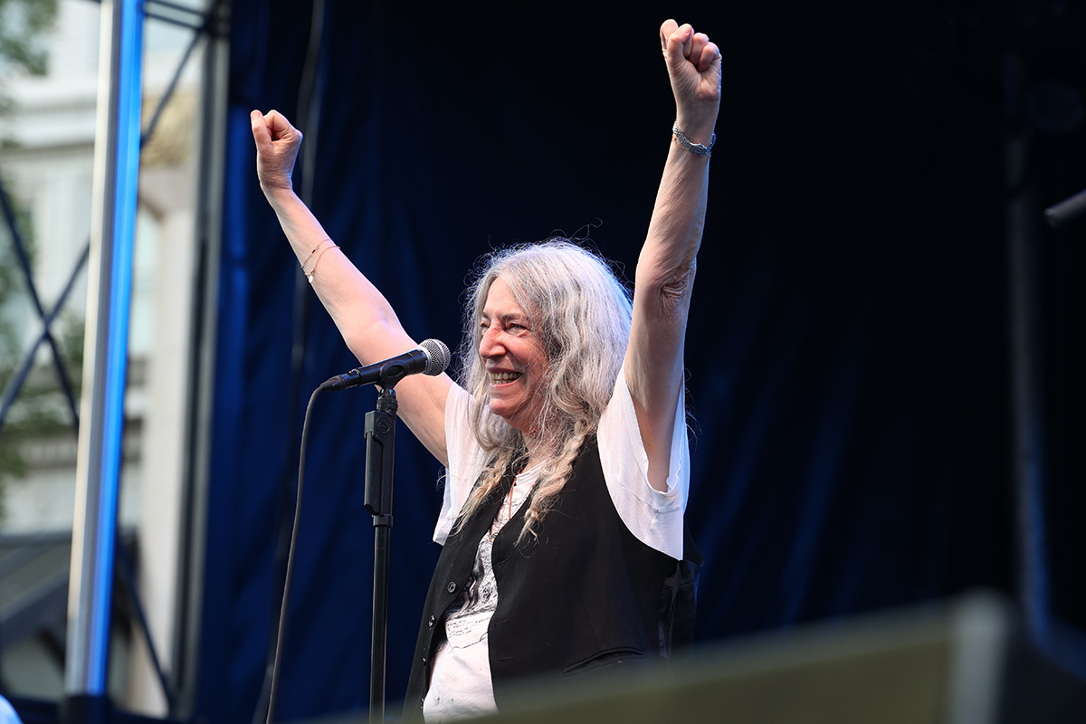 Patti Smith and Her Band at Pioneer Courthouse Square on 8/15/2023 - Photos