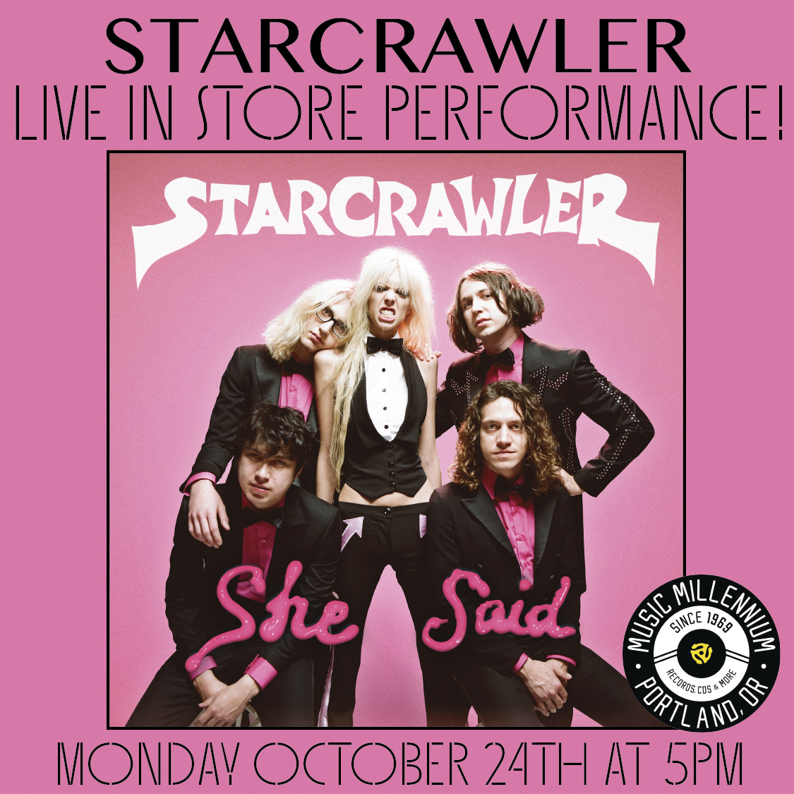 Starcrawler at Music Millennium & Doug Fir in Portland, OR on 10/24/22 ...