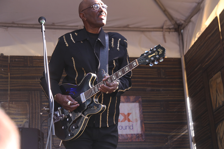 Travis "Moonchild" Haddix at Waterfront Blues Festival on July 5, 2019 ...